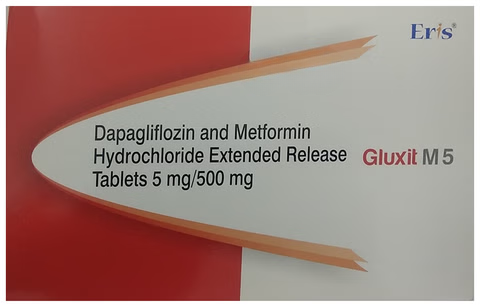Gluxit M 5 Tablet ER - Uses, Price, Substitute, Side Effects and Benefits