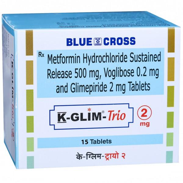 K-Glim-Trio 2mg Tablet SR - Uses, Price, Substitute, Side Effects and ...