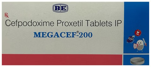 Megacef 200mg Tablet - Uses, Price, Substitute, Side Effects and Benefits