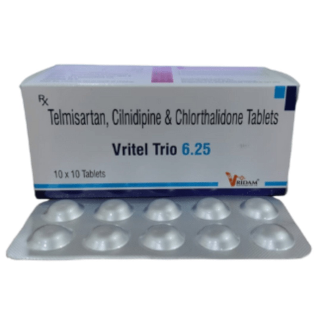 Vritel Trio 6.25 Tablet - Uses, Price, Substitute, Side Effects and ...